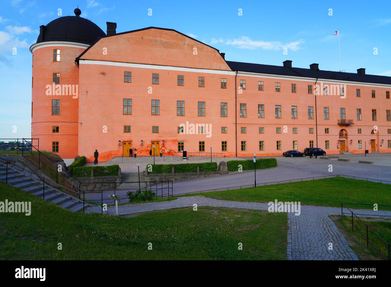 UPPSALA, SWEDEN -1 JUN 2022- View of the Uppsala Castle (Uppsala Slott ...