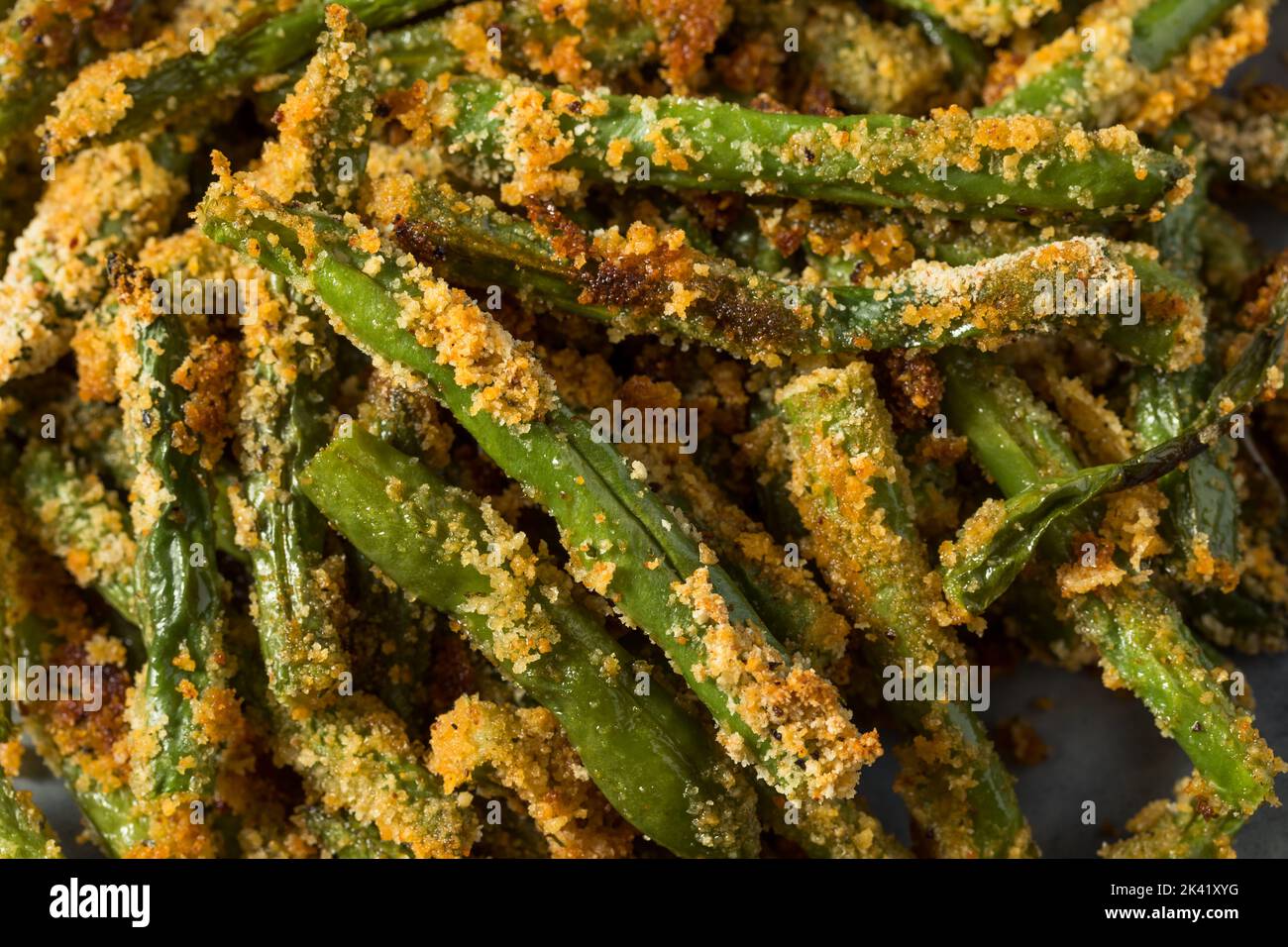 Homemade Baked Crispy Green Beans with Salt and Pepper Stock Photo - Alamy