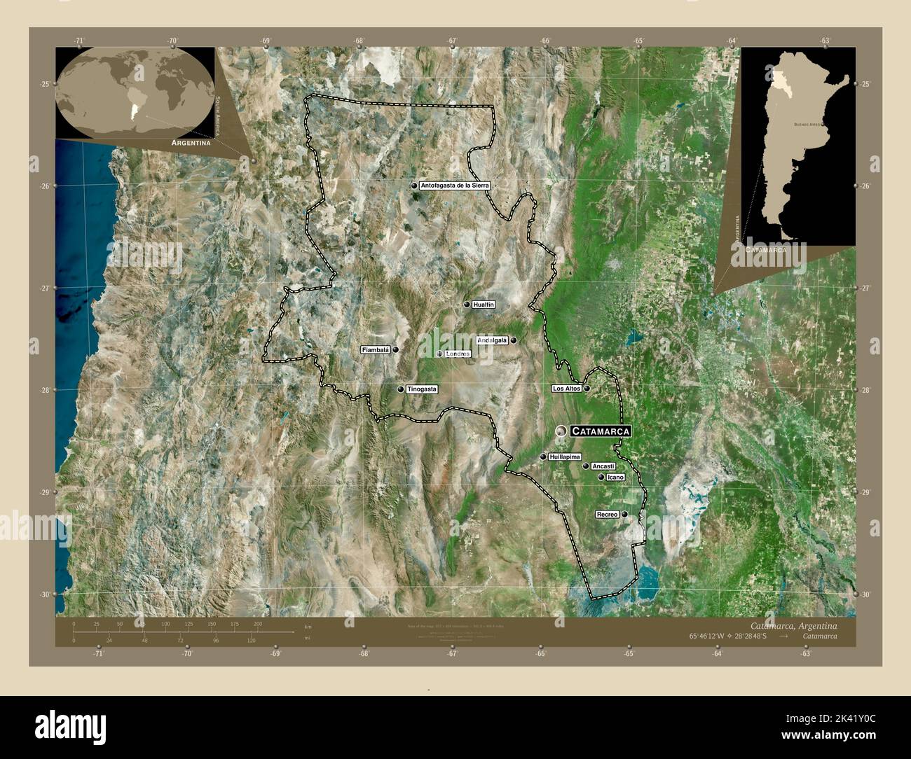 Catamarca map vector Stock Vector Images - Alamy