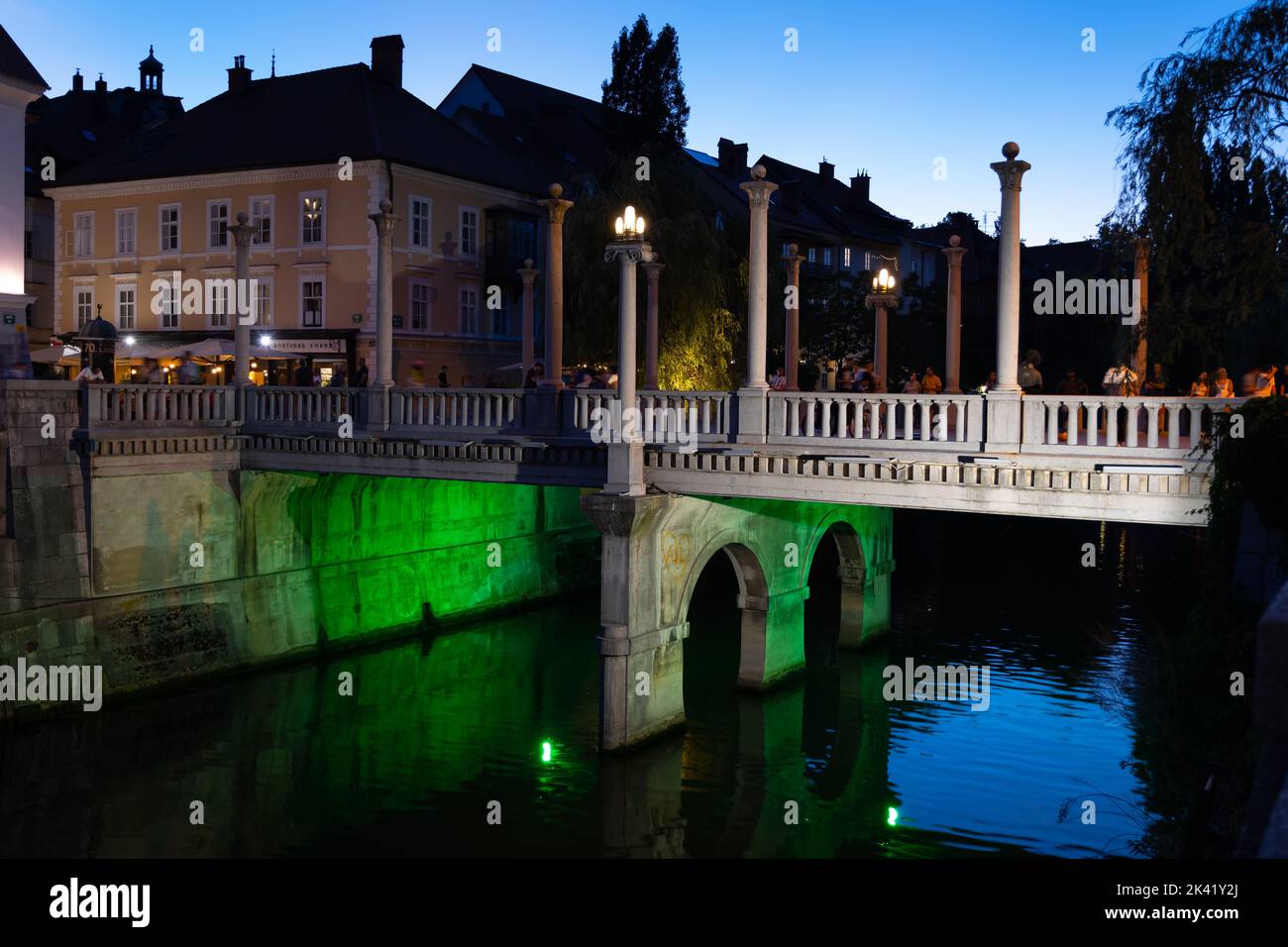 Evening at the Cobblers Bridge (Shoemakers Bridge, Sustarski most) in ...