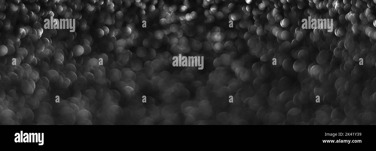 Gray black sparkling glitter bokeh background, christmas abstract ...