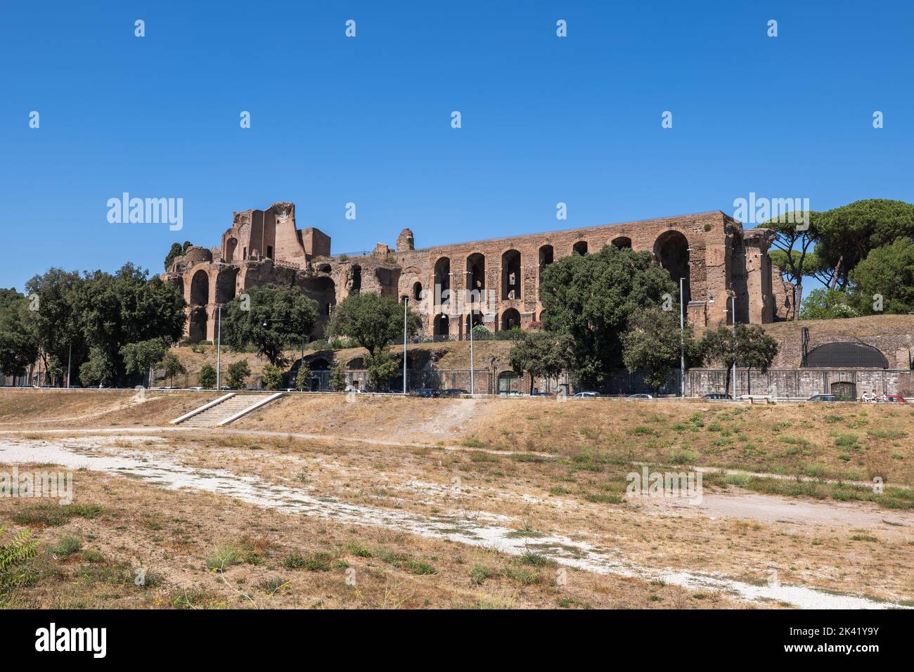 City of Rome in Italy, Circus Maximus (Circo Massimo) ancient stadium ...
