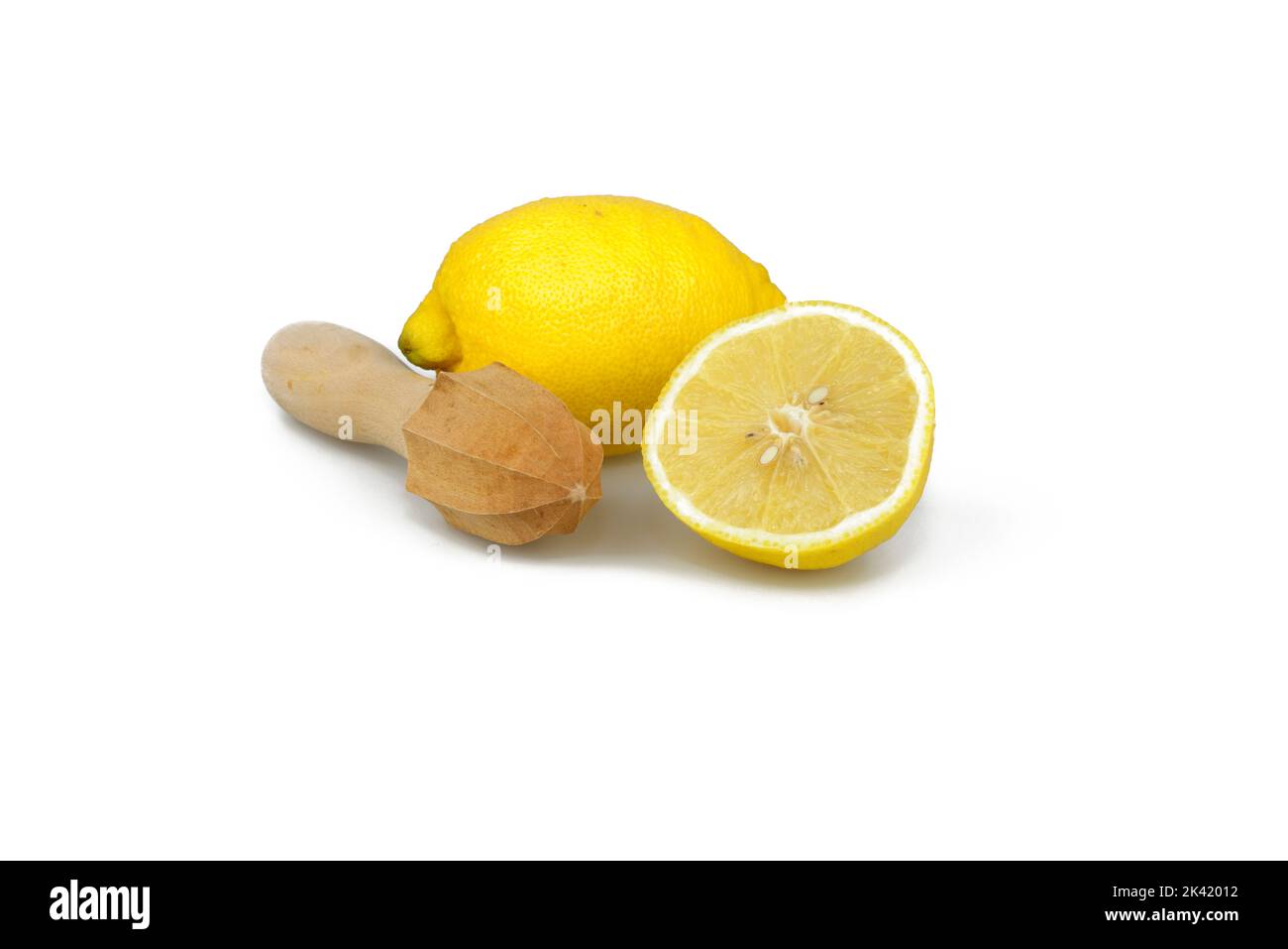 Lemon - Stock Image on white background Stock Photo - Alamy