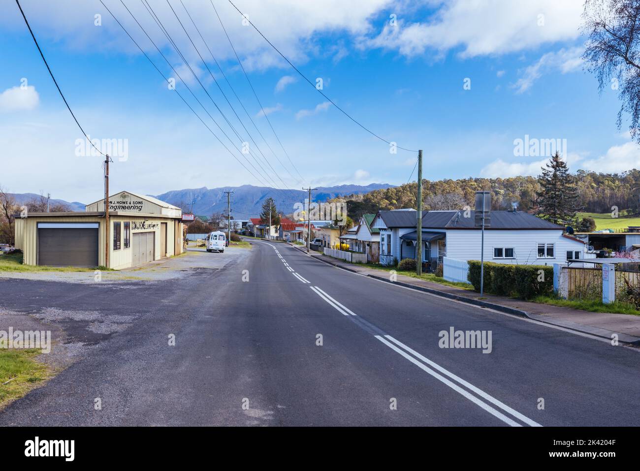 Mole Creek in Meander Valley Tasmania Australia Stock Photo - Alamy