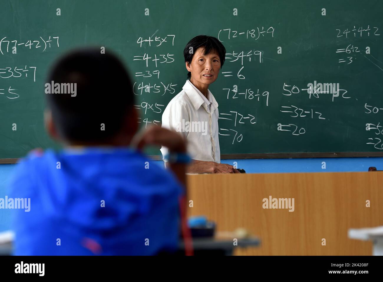 Taiyuan. 29th Sep, 2022. Undated file photo shows Liu Guizhen giving a ...