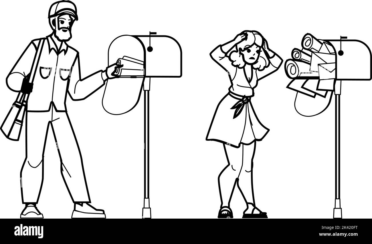 mail mailbox post vector Stock Vector Image & Art - Alamy