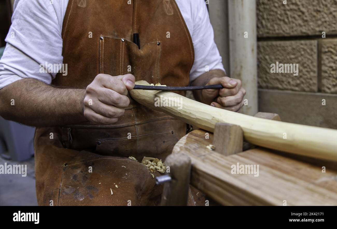 Detail of traditional wood art, creation with wood Stock Photo - Alamy