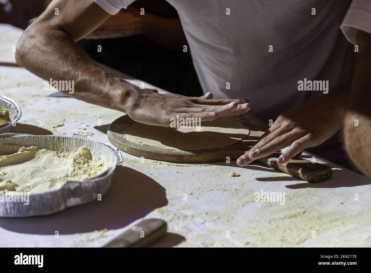 Detail of making traditional Spanish cakes Stock Photo - Alamy