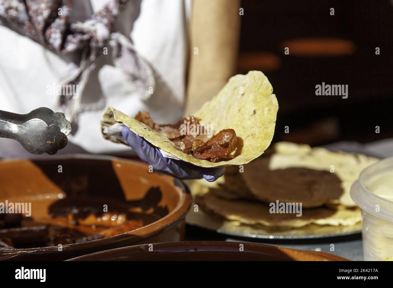 Detail of making traditional Spanish cakes Stock Photo - Alamy