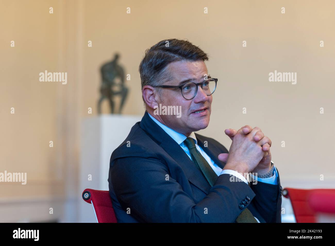 Wiesbaden, Germany. 14th Sep, 2022. Interview with Boris Rhein (CDU ...