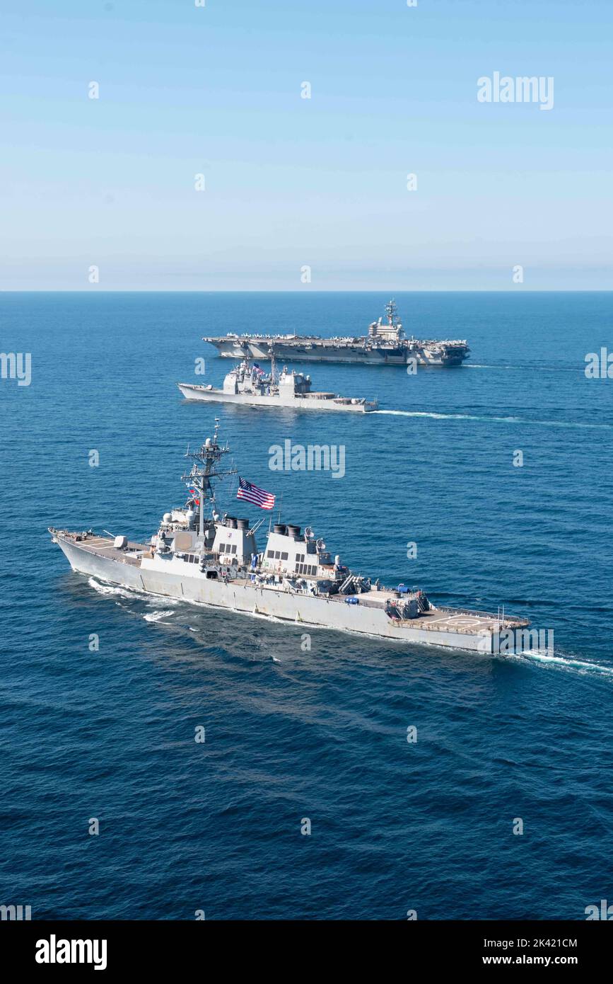 Busan, South Korea. 29th Sep, 2022. The U.S. Navy Nimitz-class aircraft ...