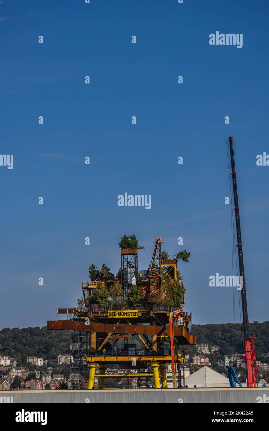 See Monster art installation Stock Photo - Alamy