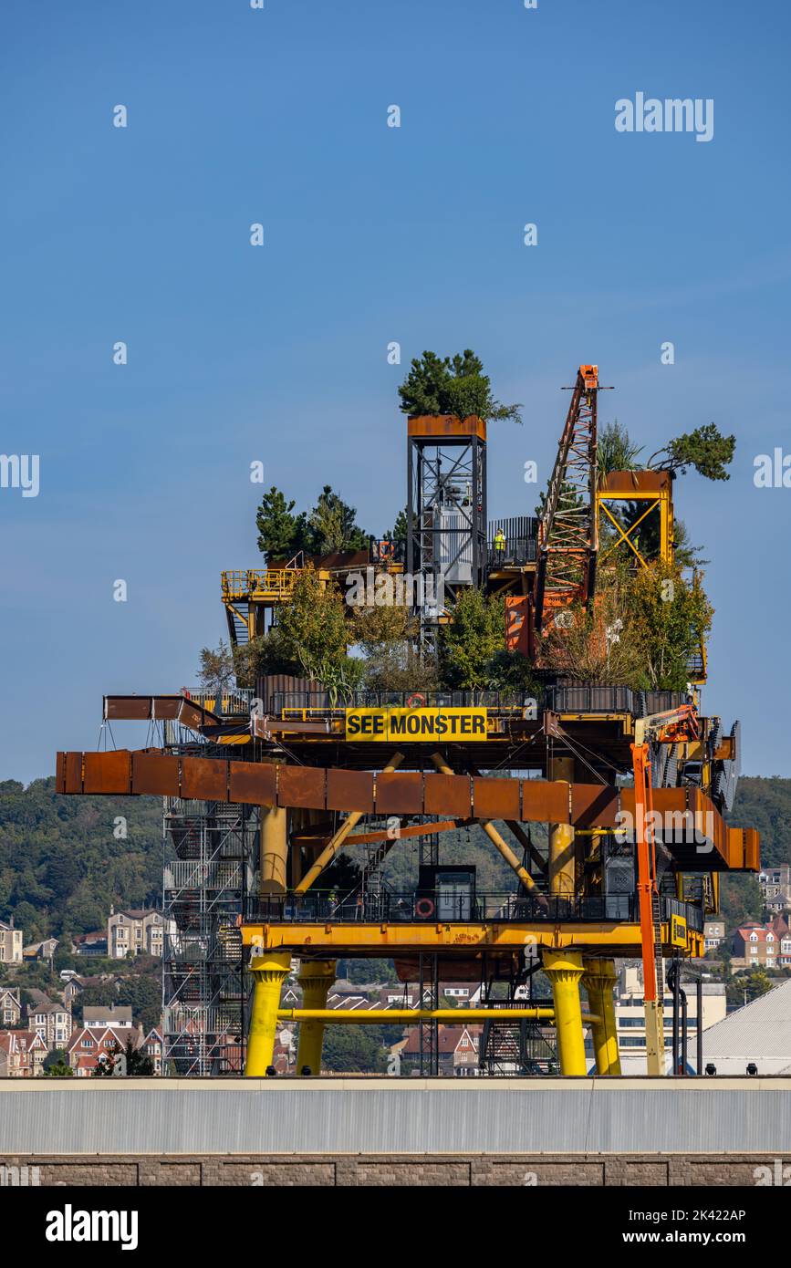 See Monster art installation Stock Photo - Alamy