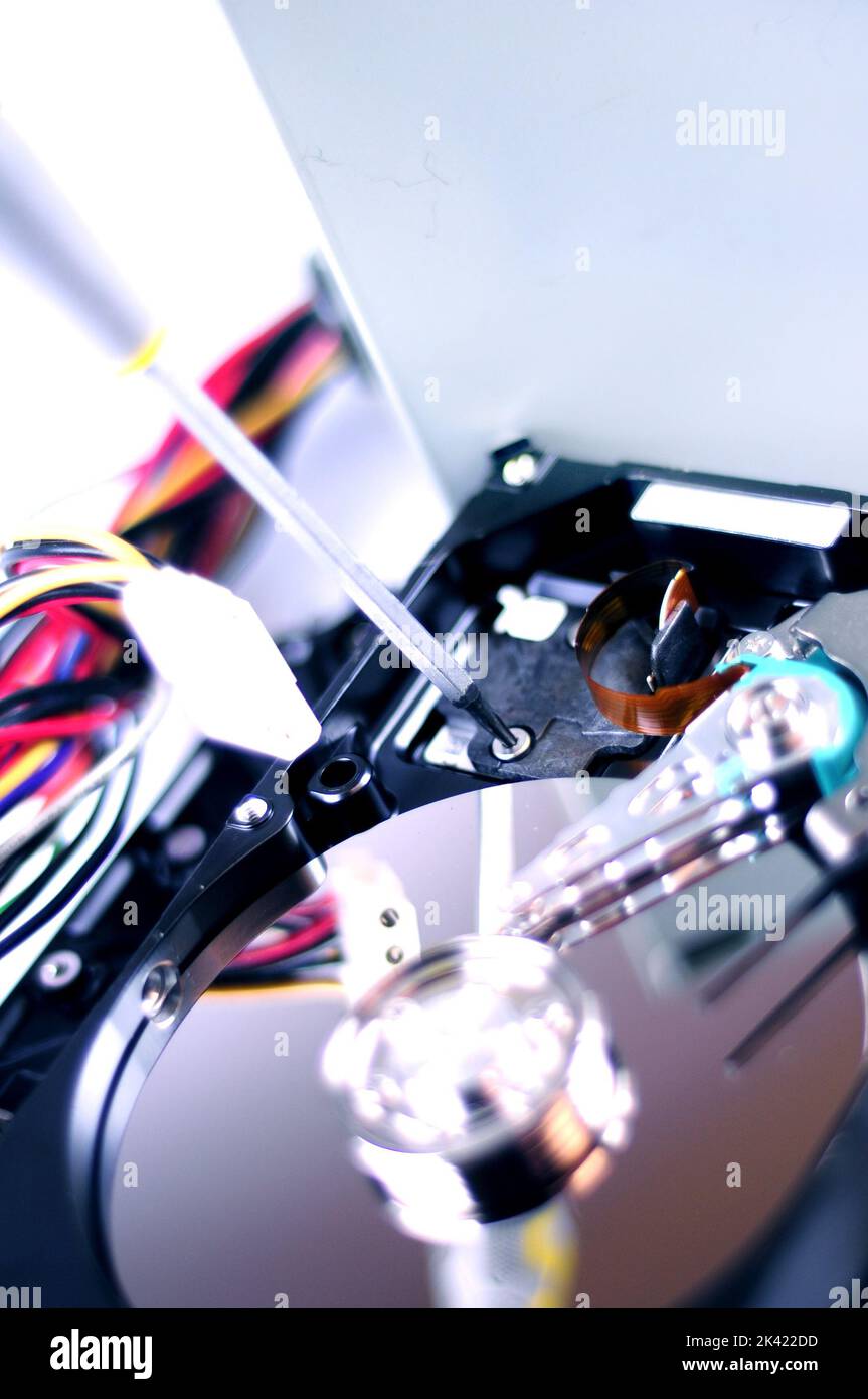 Computer hard disk - Stock Image Stock Photo - Alamy