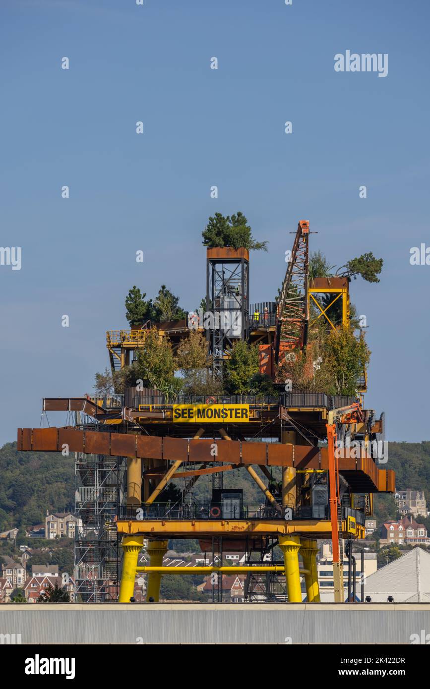 See Monster art installation Stock Photo - Alamy