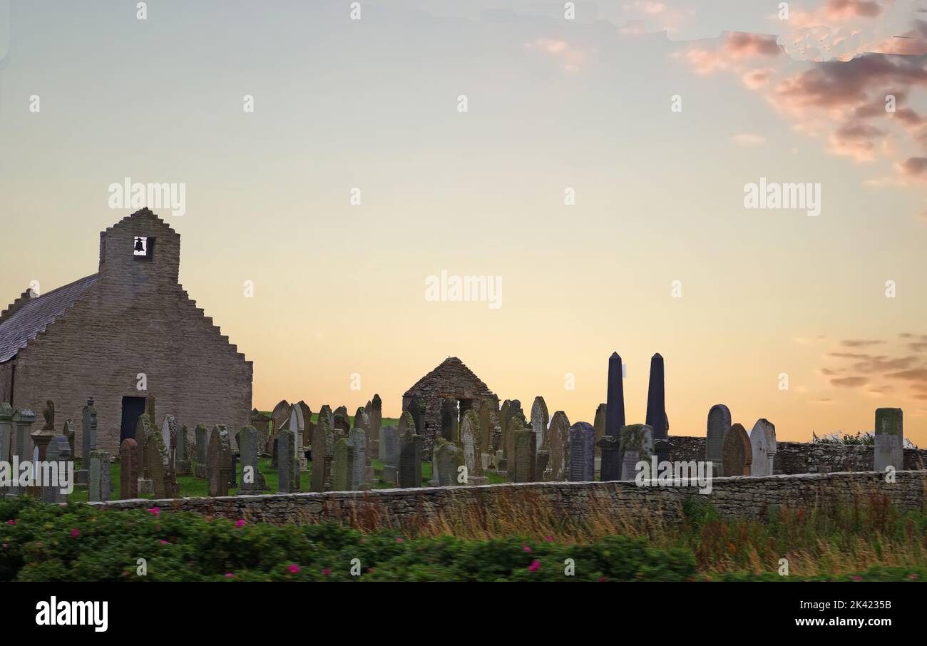 Kirkwall, Orkney Islands, United Kingdom. The St. Magnus Cathedral ...