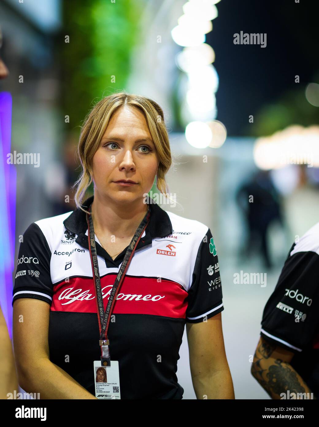Singapore, 29/09/2022, BUSCOMBE Ruth, Strategy Engineer of Alfa Romeo ...