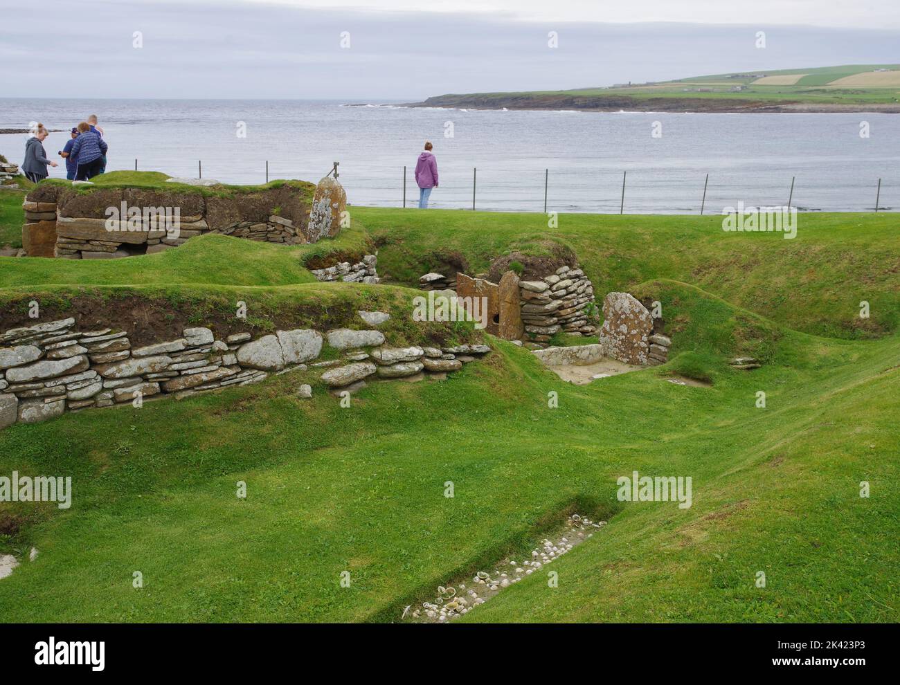 Skara Brae archeological area, Orkney Islands, Scotland, UK Stock Photo ...