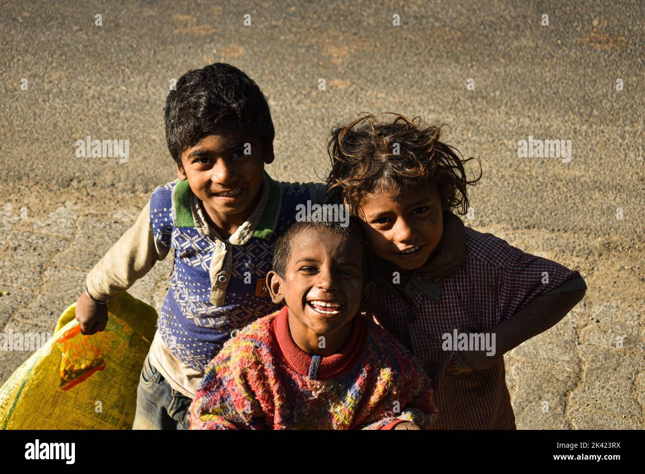 Photo of Indian Street Children Stock Photo - Alamy