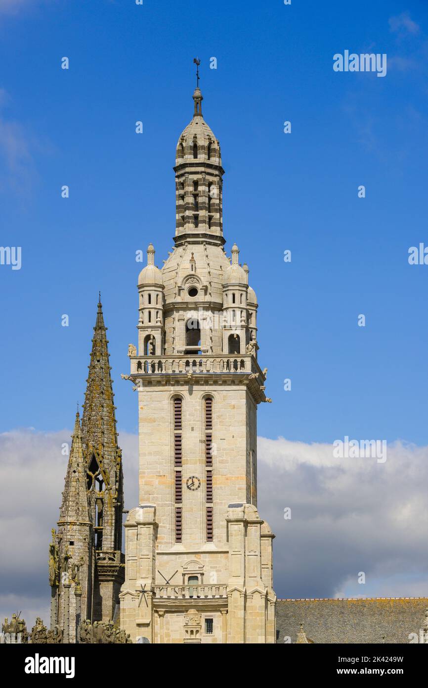 Pleyben cathedral Pleyben Finistere Brittany France Stock Photo - Alamy