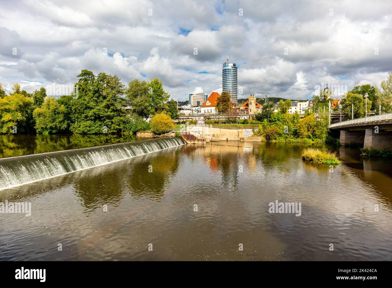 Small walk through the park along the Saale in Jena - Thuringia ...