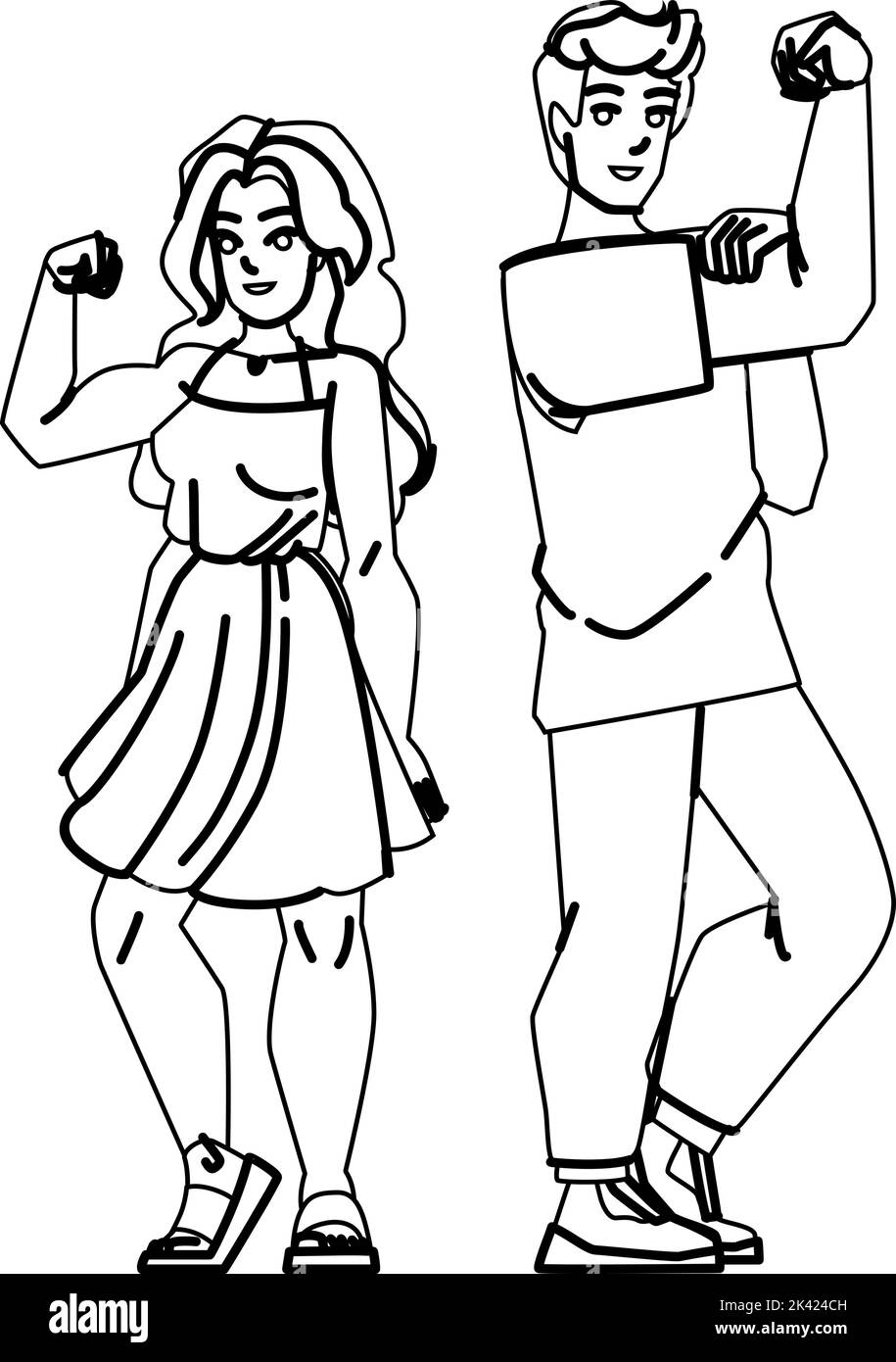 strong people vector Stock Vector Image & Art - Alamy