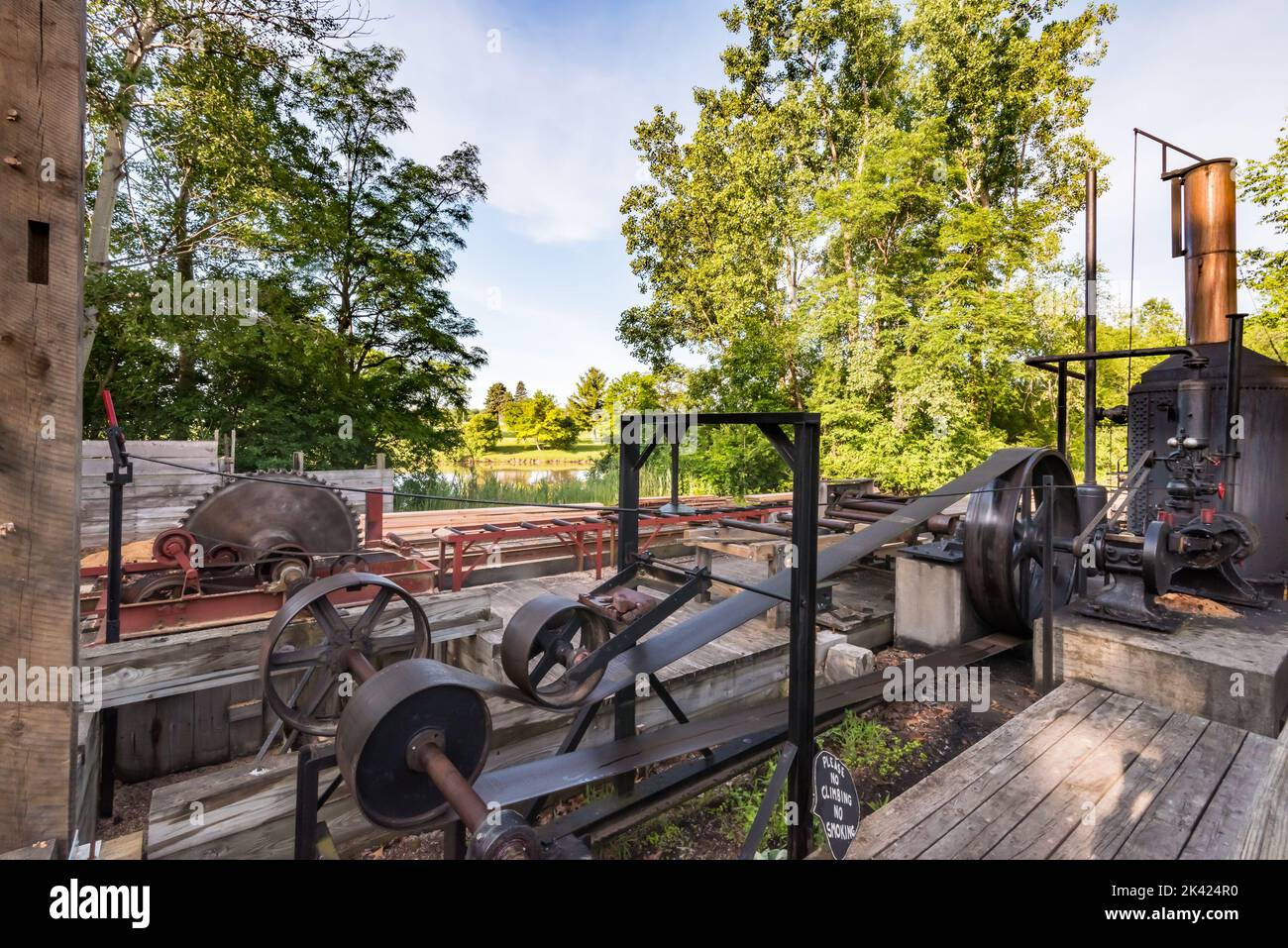FLINT, MI/USA - JUNE 22, 2019: Historic Crossroads Lumber Company ...