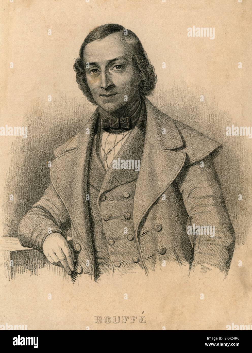 Portrait of French actor Hughes Bouffe, 1800 ca Stock Photo - Alamy