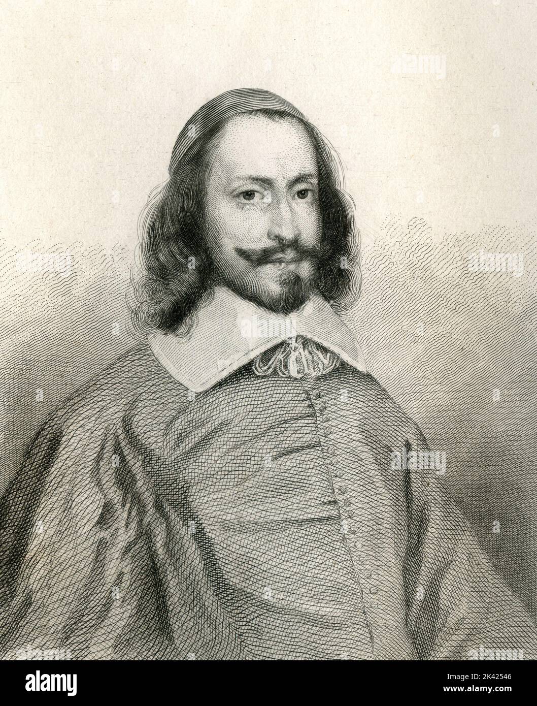 Portrait of French cardinal Jean-Francois Paul de Gondi, 1800 ca Stock ...