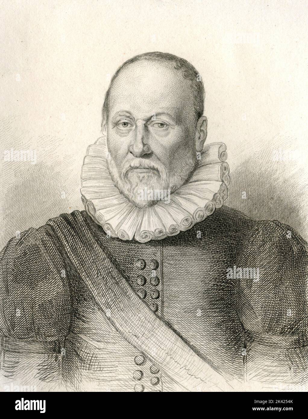 Portrait of Dutch statesman Johan Olden-Barnevelt, 1800 ca Stock Photo ...