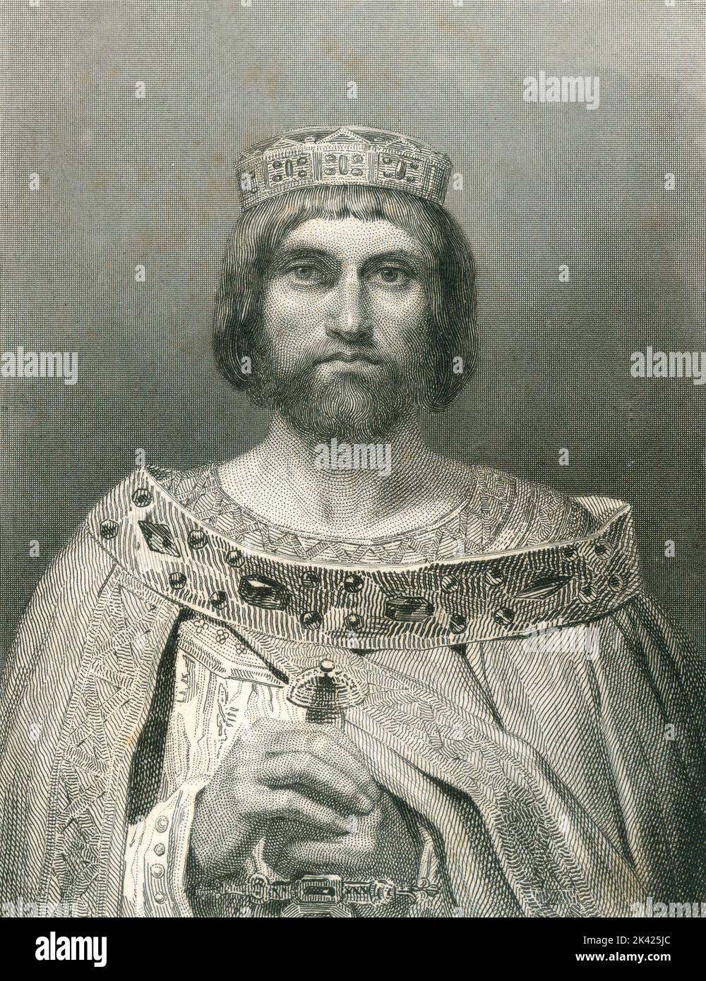 Portrait of Thierry I, King of Franks, 1800 ca Stock Photo - Alamy
