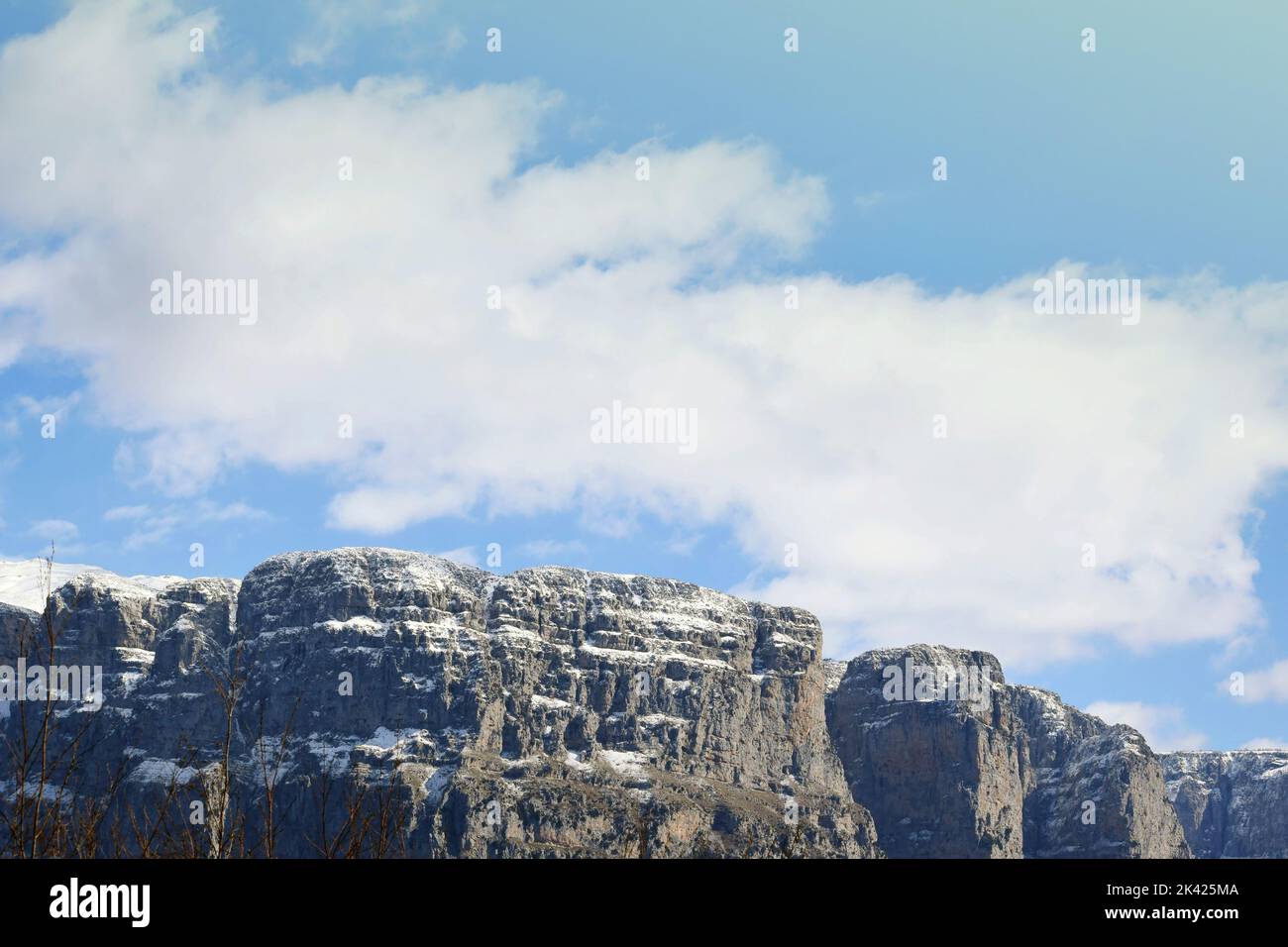 Landscape of a mountain called Towers of Astraka at Papingo, Epirus ...