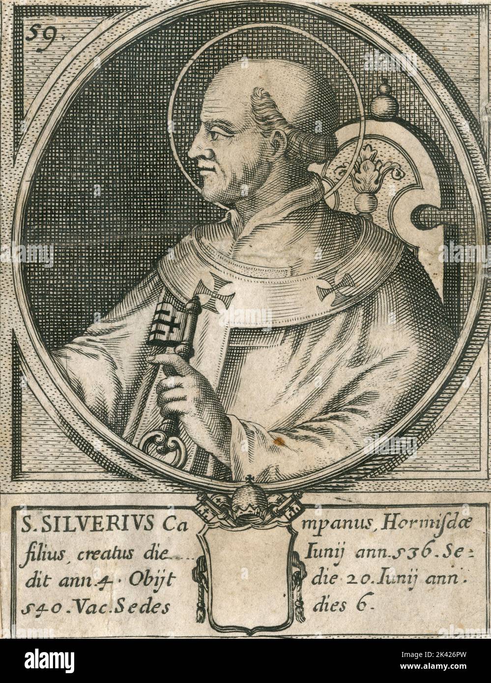 Pope silverius hi-res stock photography and images - Alamy