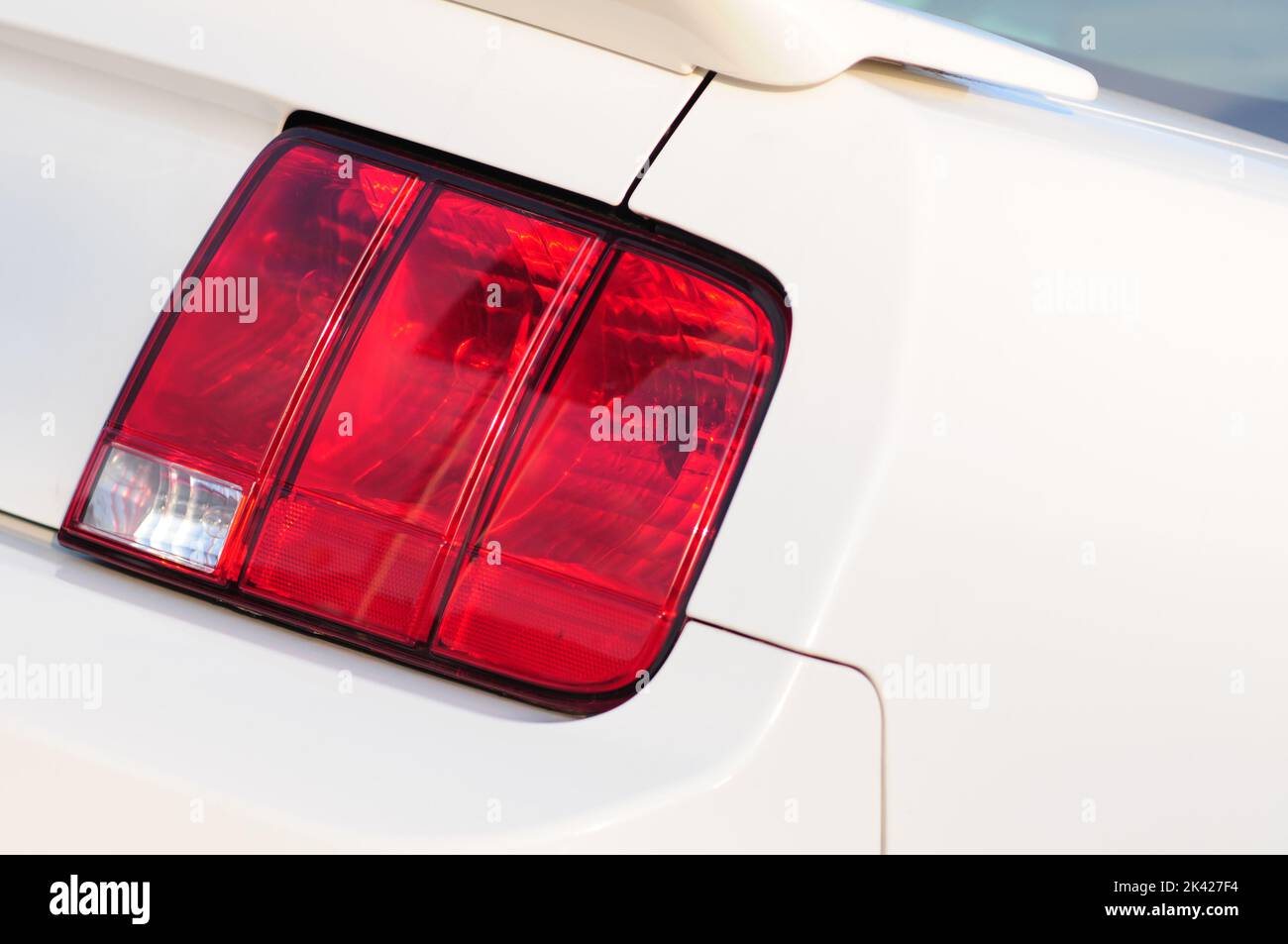 Modern white car Stock Photo - Alamy