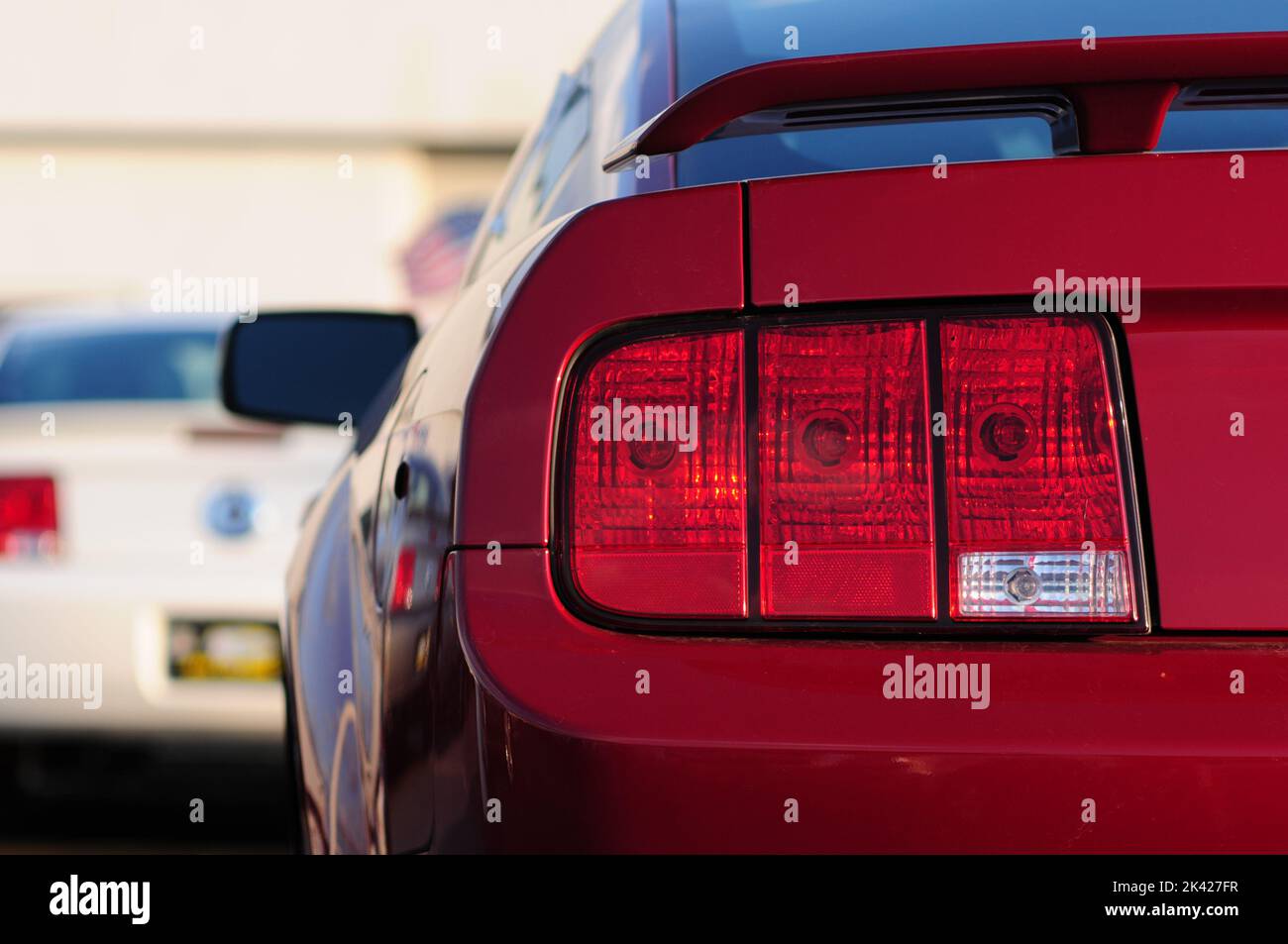 Modern red car Stock Photo - Alamy