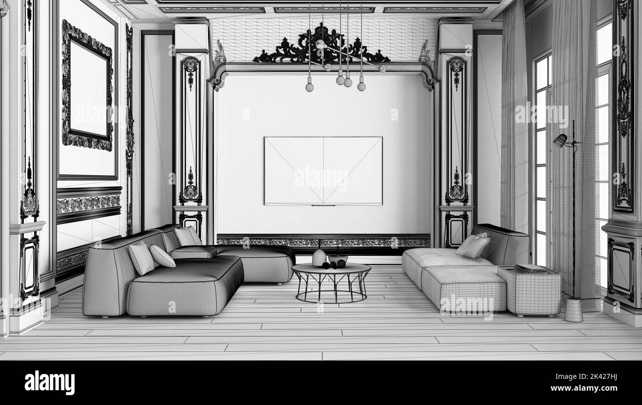 Unfinished modern furniture store