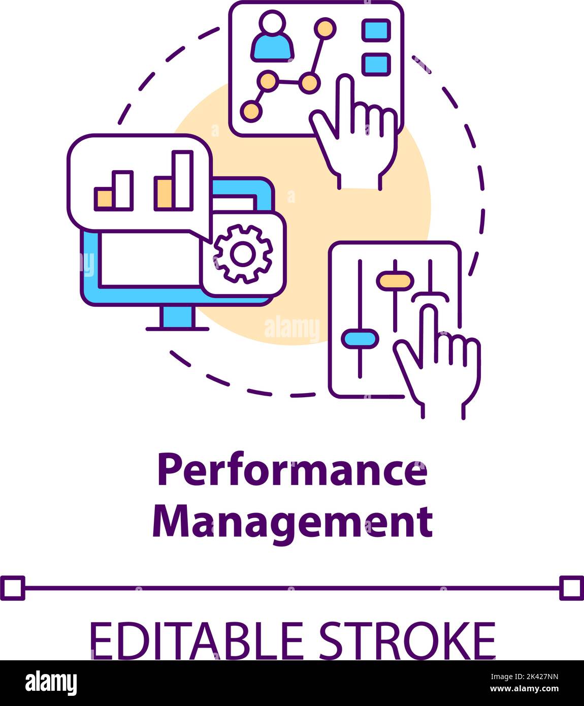 Performance management concept icon Stock Vector Image & Art - Alamy