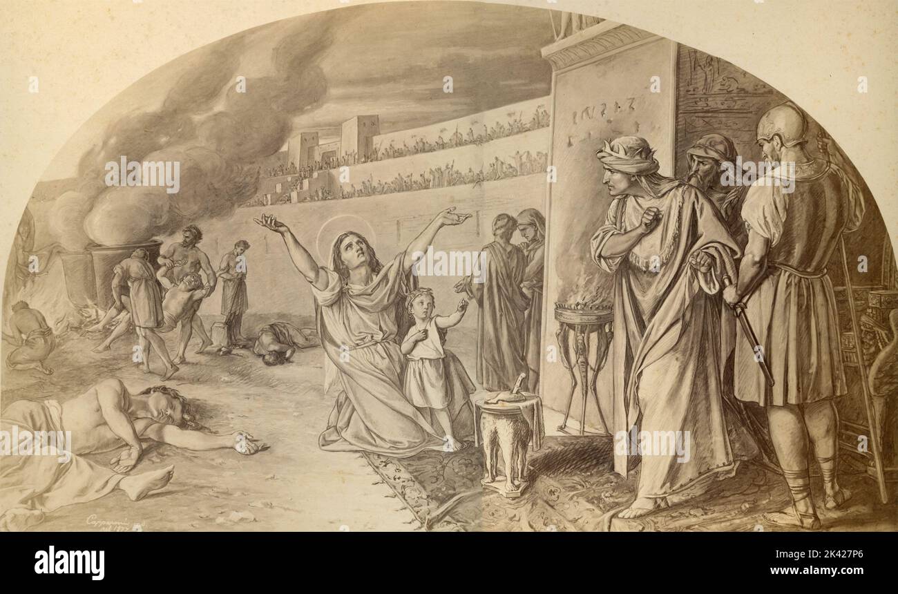 Martyrdom of the Maccabee Brothers, painting by Italian artist Silverio ...