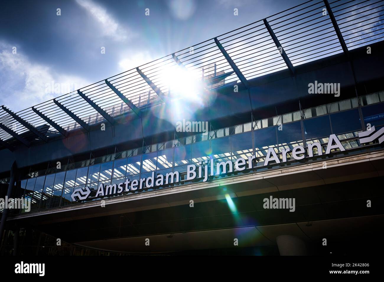 2022-09-29 14:38:46 AMSTERDAM - The Amsterdam Bijlmer Arena station in ...