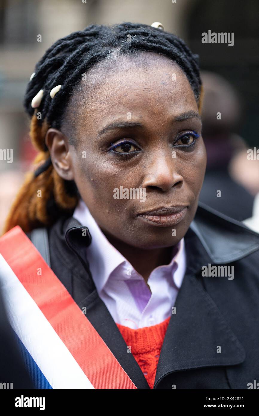 Paris, France, September 29, 2022. LFI deputy Rachel Keke during a ...