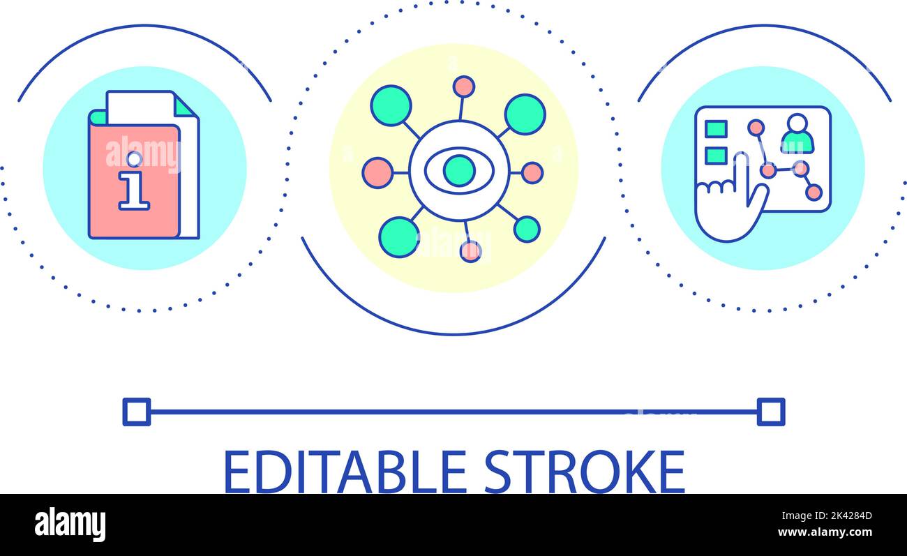 Data organization system loop concept icon Stock Vector Image & Art - Alamy