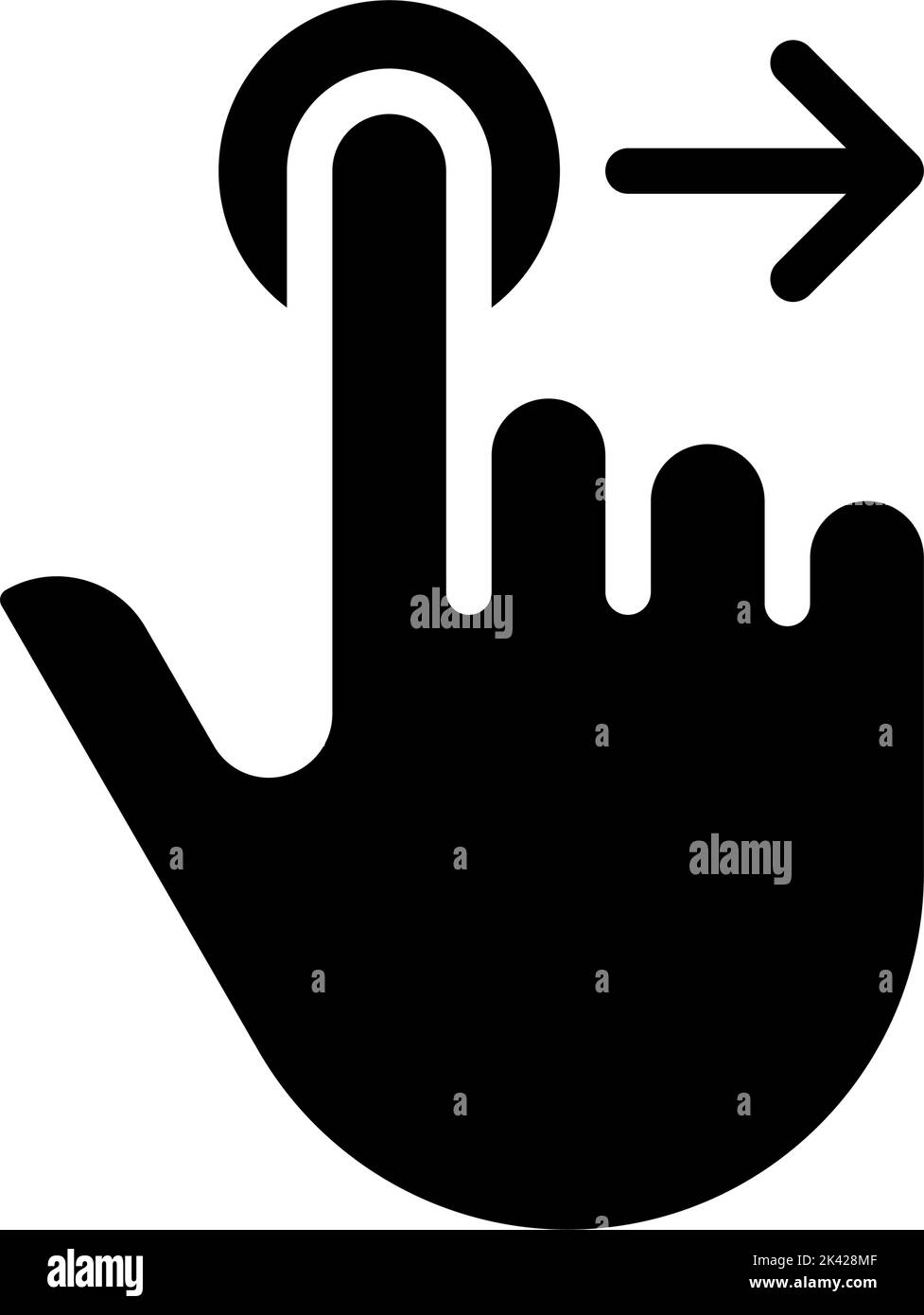 Move to right black glyph icon Stock Vector Image & Art - Alamy