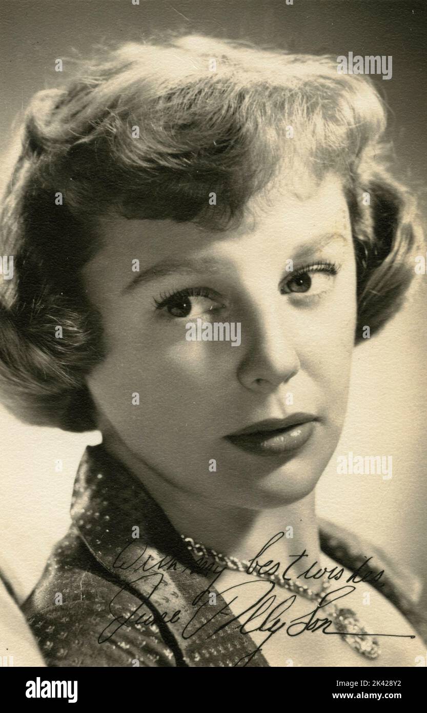 American stage and film actress June Allyson, 1940s Stock Photo - Alamy