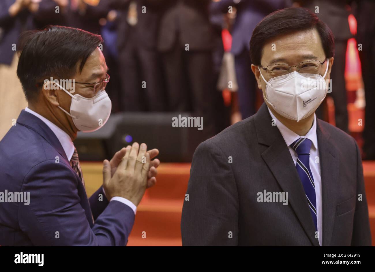 Chief Executive John Lee Ka-chiu graces over a Heung Yee Kuk ...