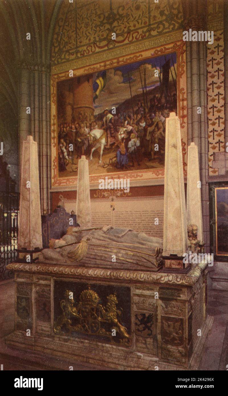 View of the Tomb of Gustav I Vasa and his Consort, Uppsala, Sweden ...