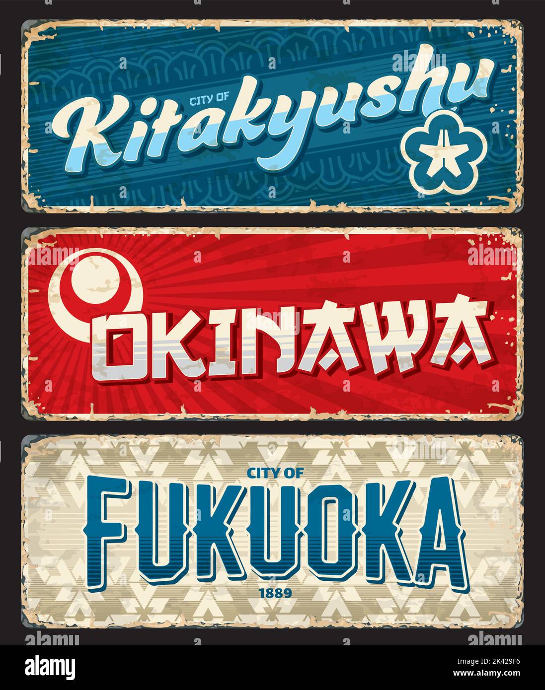 Okinawa plate Stock Vector Images - Alamy
