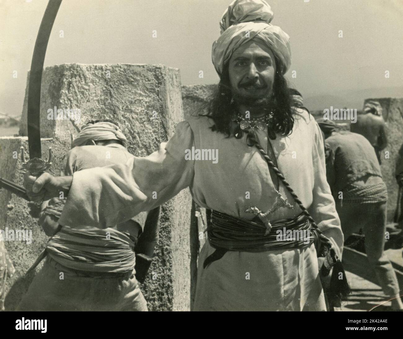 Italian actor Luigi Pavese in the movie Pirates of Malaya, 1941 Stock ...
