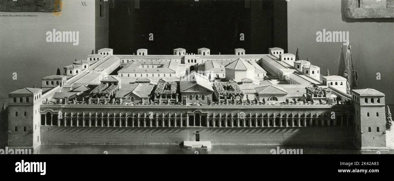 Reconstruction model of the palace of Roman Emperor Diocletian in Split ...