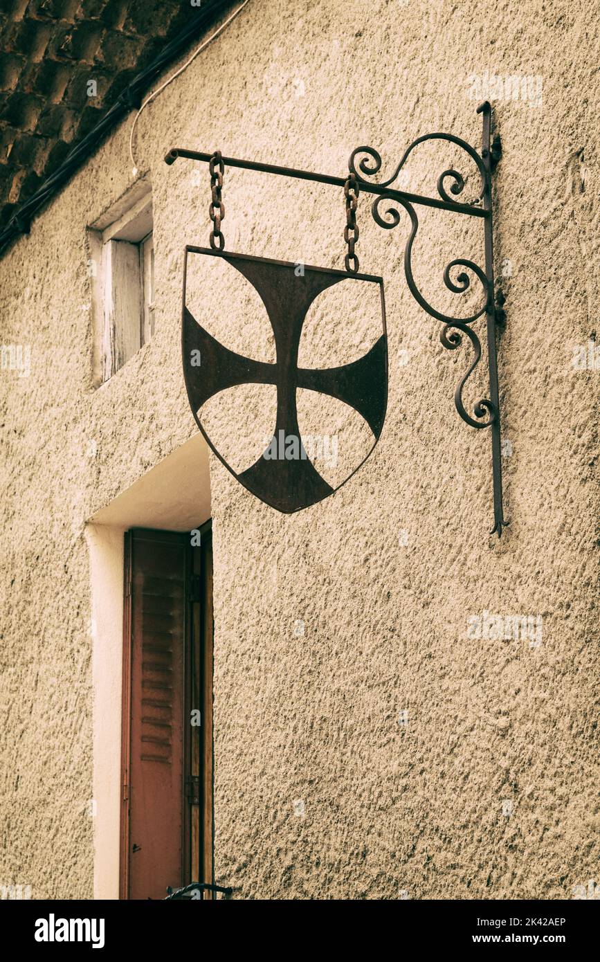 Cross Pattée. Rennes-le-Château. Aude Dep. Occitanie. France Stock ...