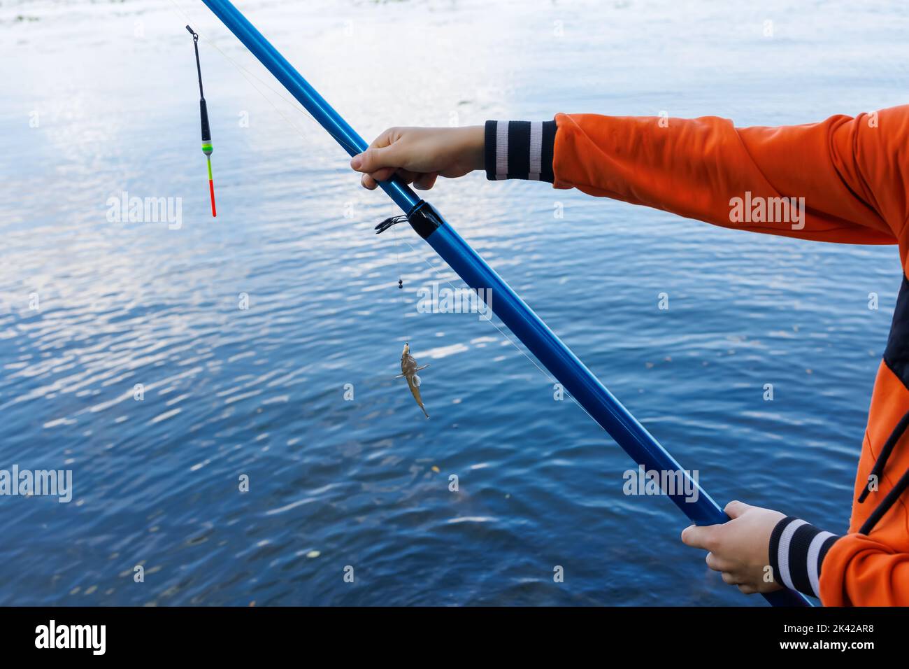 Little fish on a hook hi-res stock photography and images - Alamy